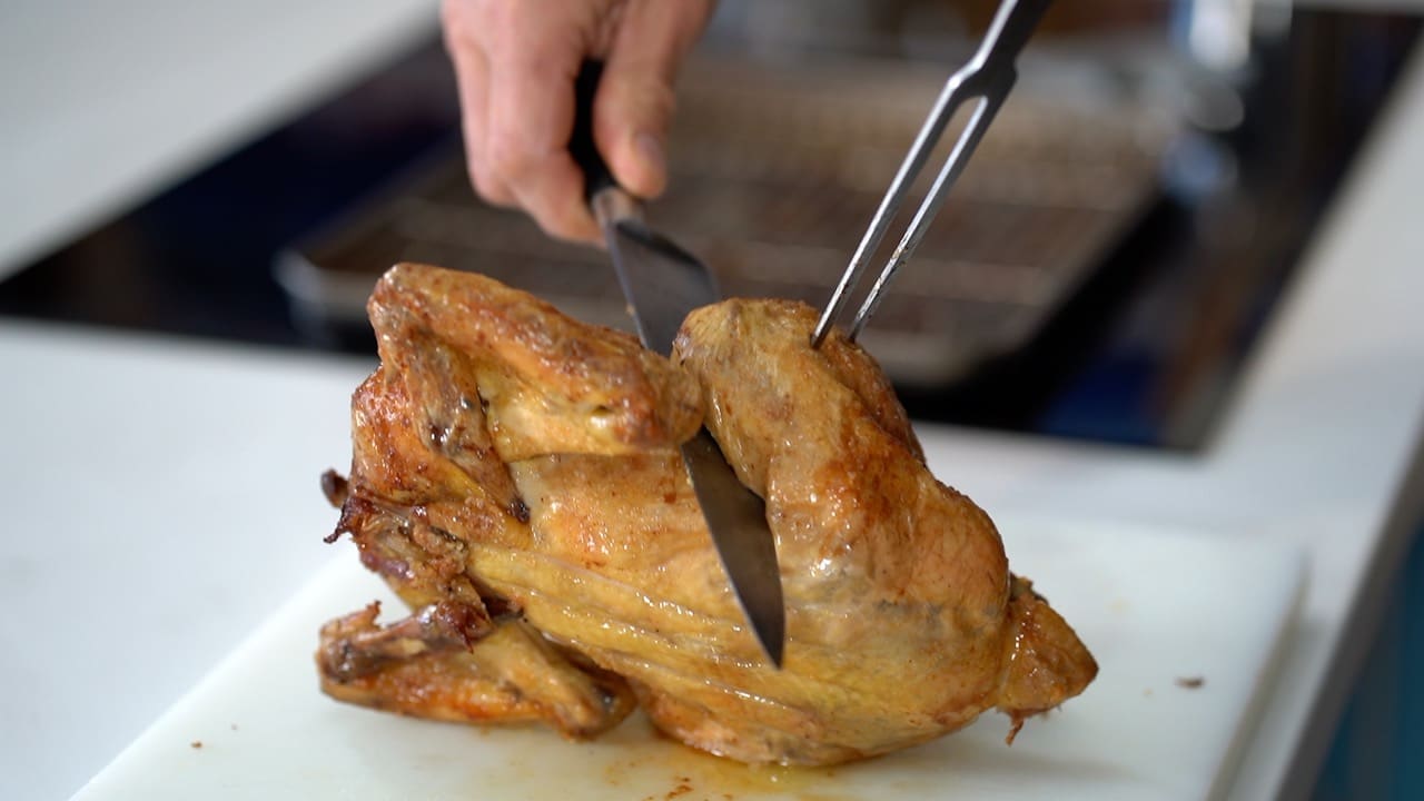 How To Carve Chicken - Bruno Albouze recipes