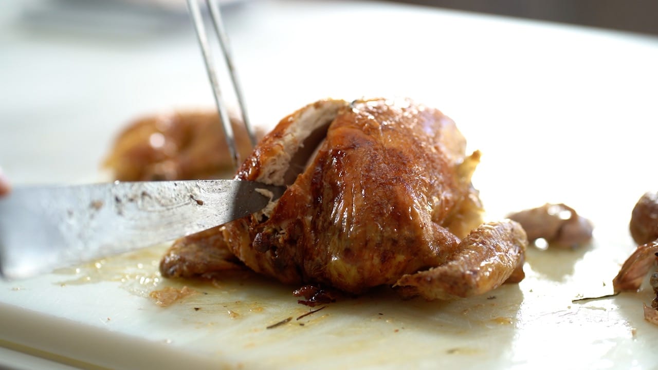 How To Carve Chicken - Bruno Albouze recipes