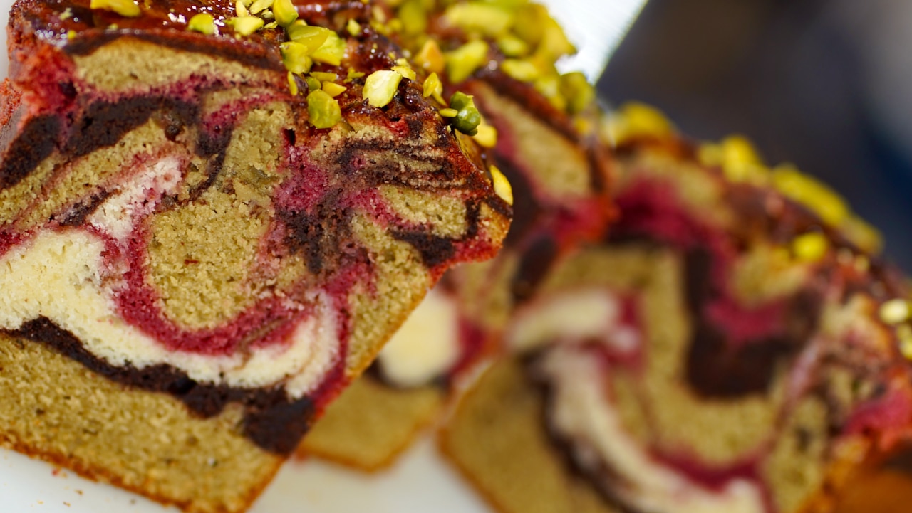 Multi-Flavored Marbled Cake - Bruno Albouze recipes