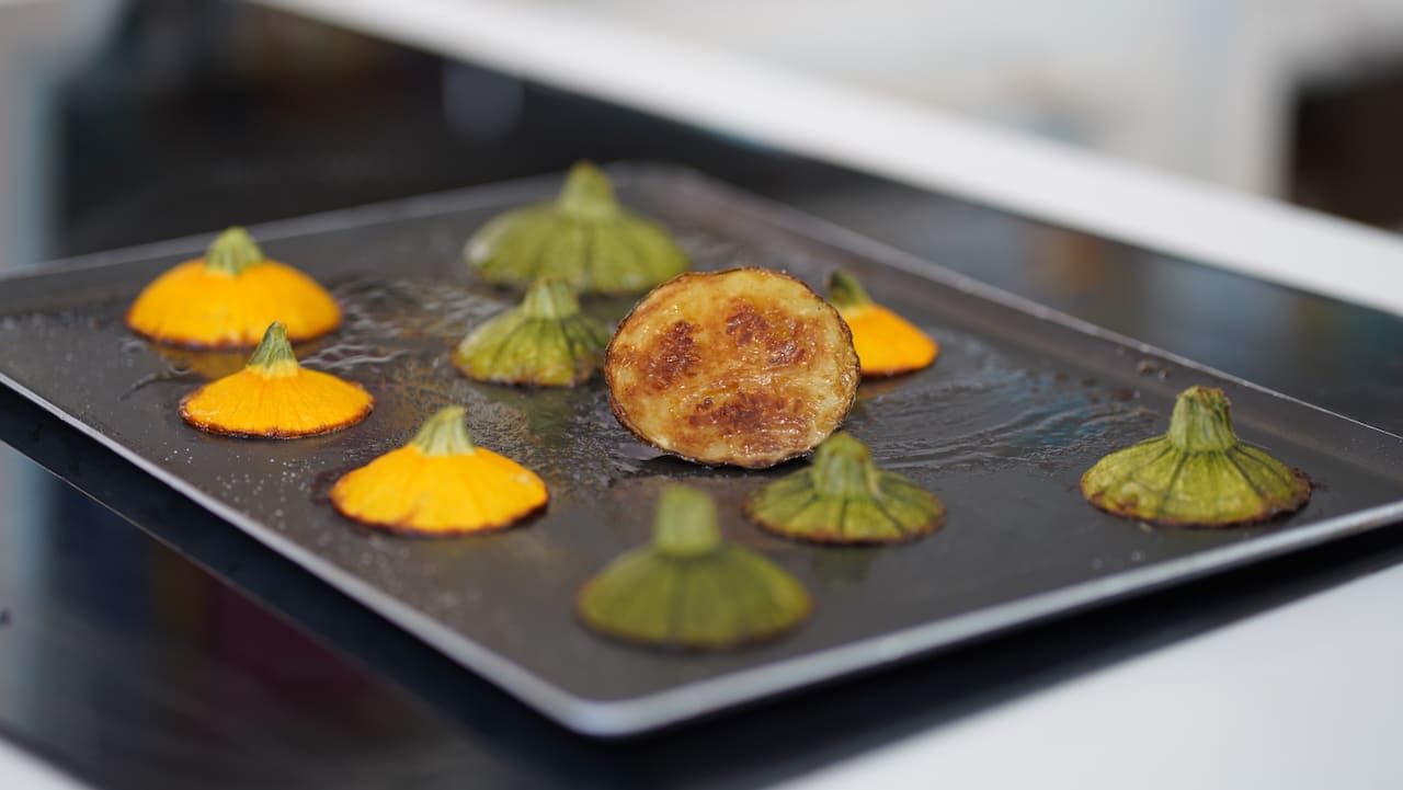 Stuffed Round Zucchini with Bulgur And Tapenade - Bruno Albouze recipes